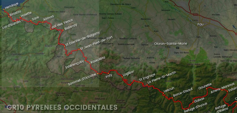 Traces GPX du GR10 - GR10 - La grande traversée des Pyrénées